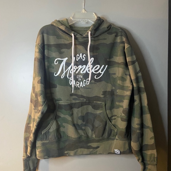Gas Monkey | Tops | Gas Monkey Camo Hoodie | Poshmark